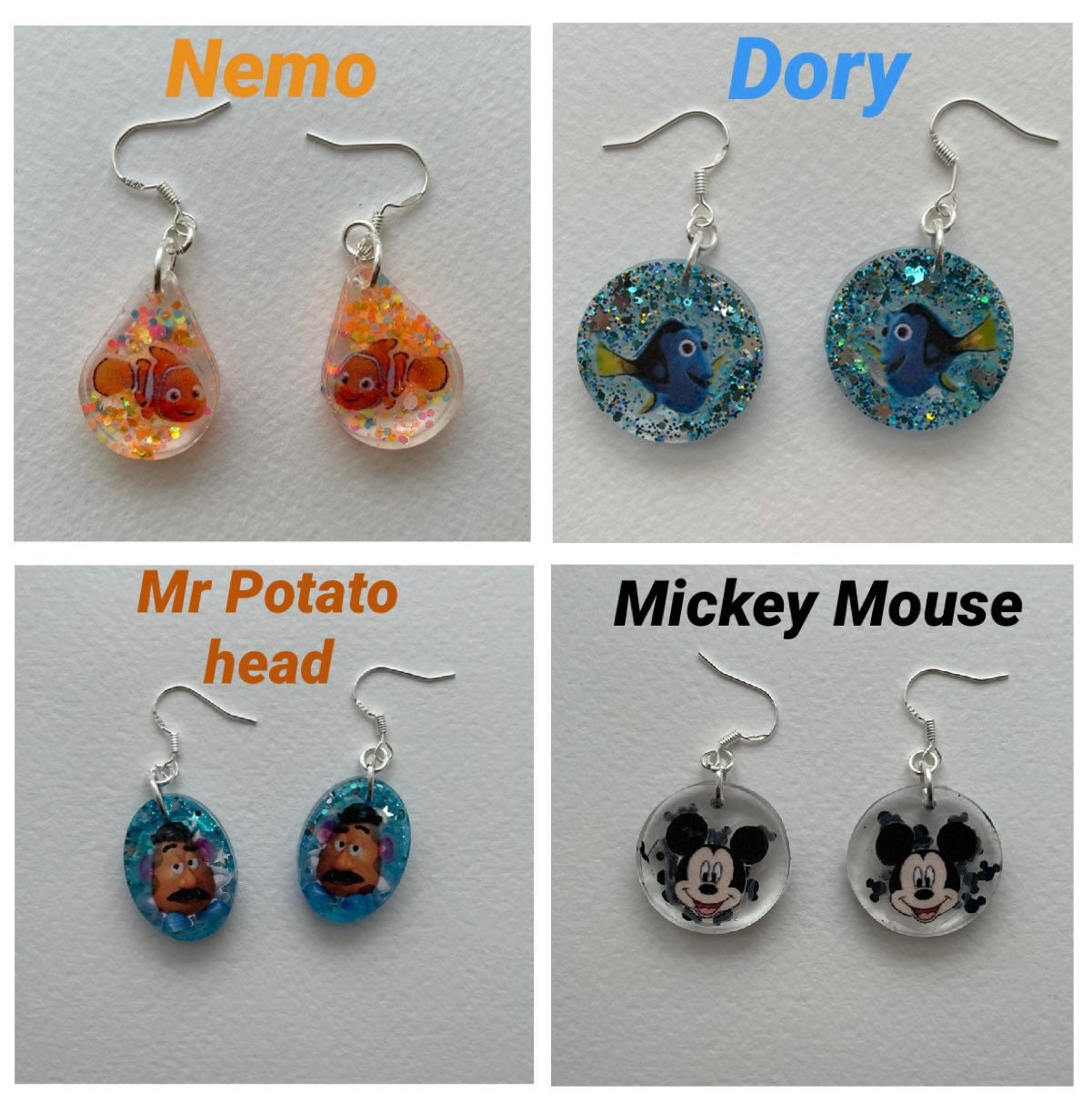 Handmade resin Disney/Pixar inspired quirky cartoon character - Etsy France