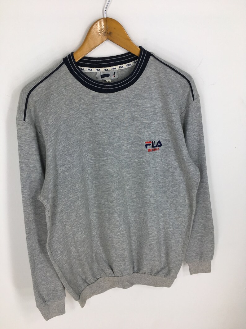 Vintage Fila Intimo Sweater Gray Large 90's Fila Biella | Etsy