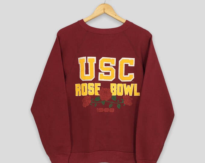 Vintage USC Trojans Rose Bowl Red Sweatshirt Small Usc Trojans Football ...