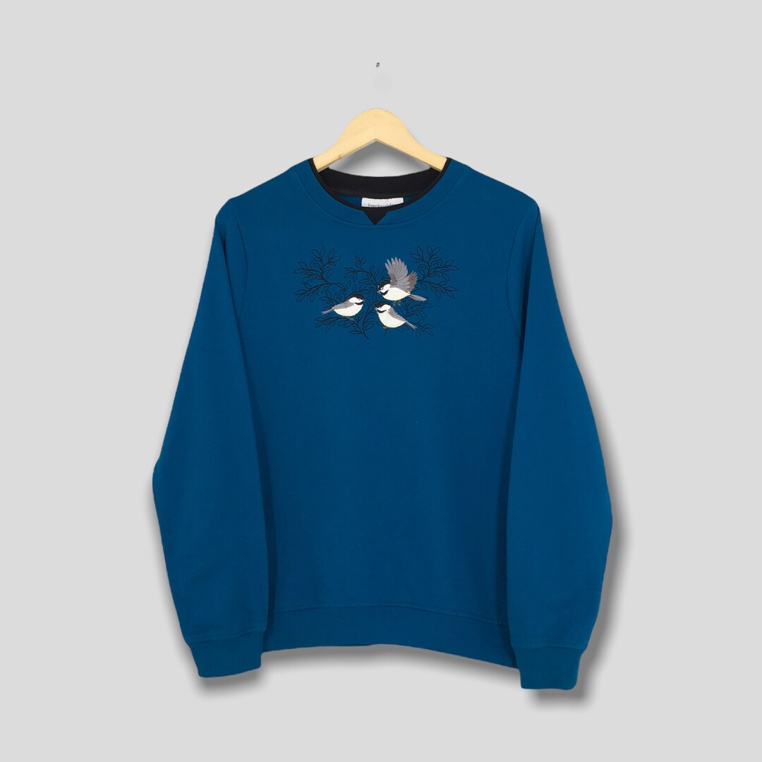 Vintage 90er Jahre Kardinal Vogel Blau Sweatshirt Große Kardinäle ...