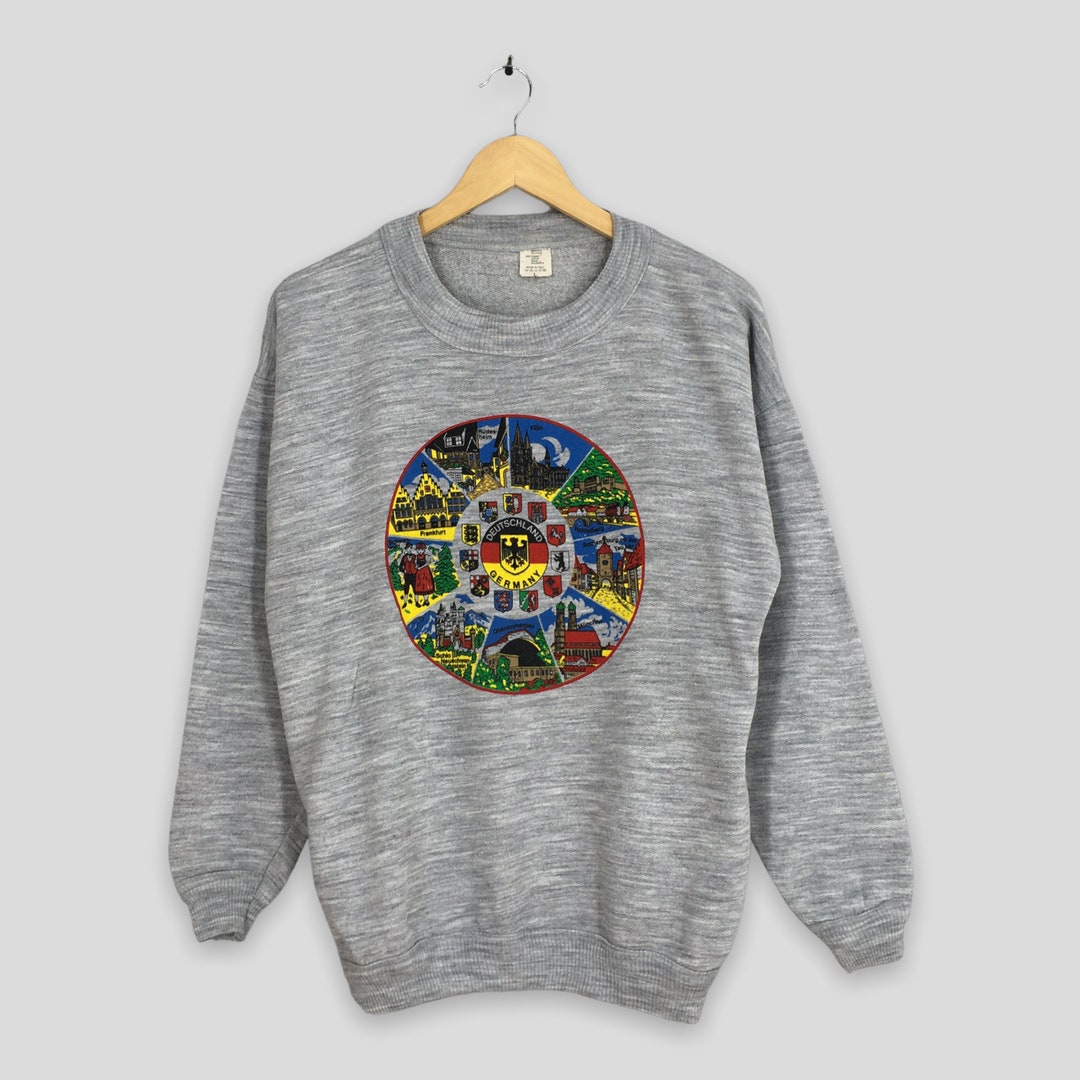 Vintage Germany City Deutschland Sweatshirt Large Germany Country ...