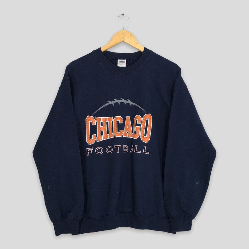 Vintage Chicago Bears Nfl Blue Sweatshirt Medium Chicago - Etsy