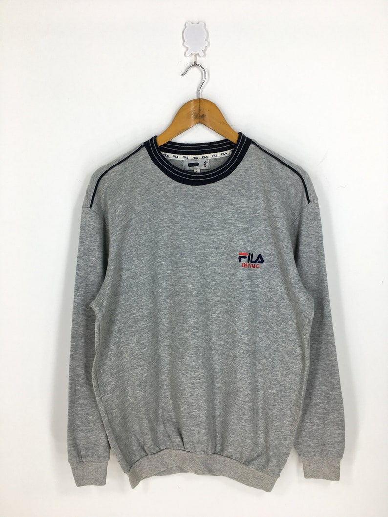 Vintage Fila Intimo Sweater Gray Large 90's Fila Biella | Etsy