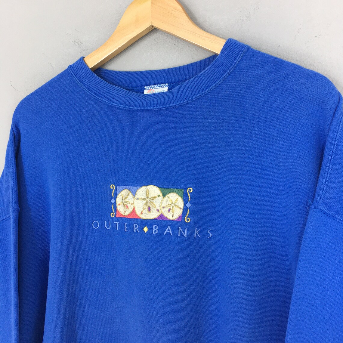 Vintage Outer Banks North Carolina Blue Sweater Xlarge Outer - Etsy