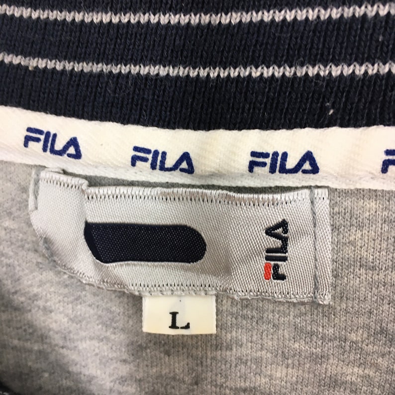 Vintage Fila Intimo Sweater Gray Large 90's Fila Biella - Etsy