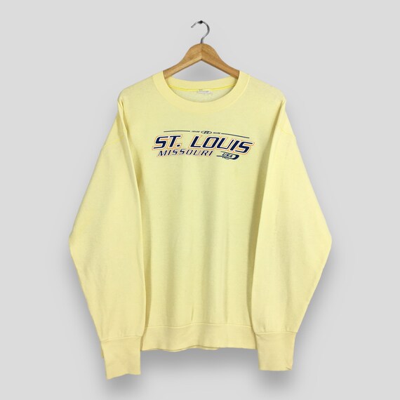 Vintage St. Louis Missouri Soft Yellow Sweatshirt Lar… - Gem