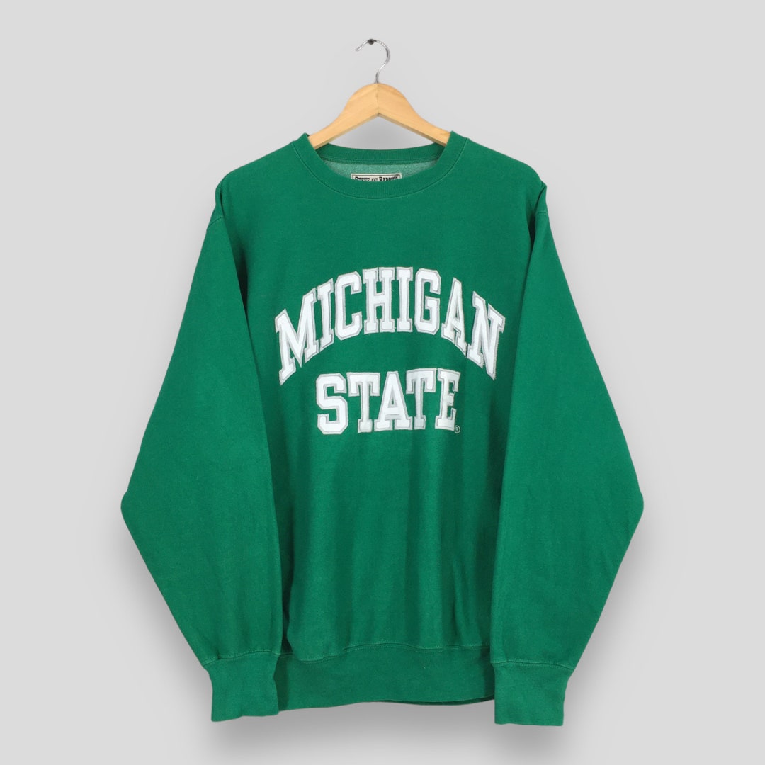 Vintage Msu Michigan State Sweatshirt Medium Michigan State University ...