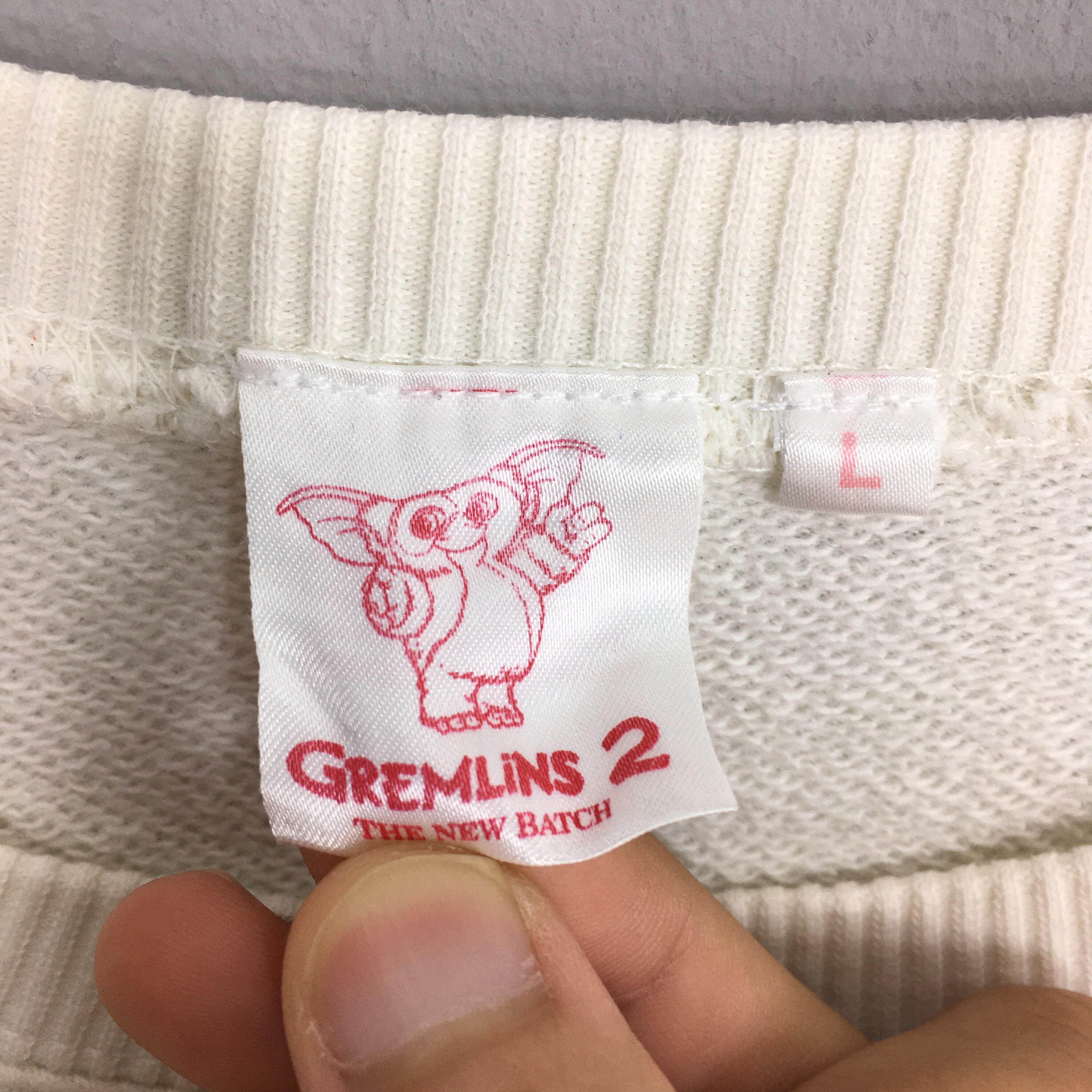 Vintage Gremlins 2 Movie White Sweatshirt Large 90's - Etsy