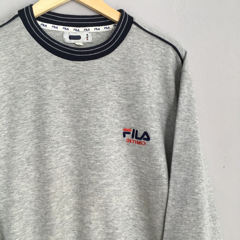 Vintage Fila Intimo Sweater Gray Large 90's Fila Biella - Etsy