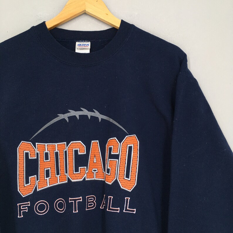 Vintage Chicago Bears Nfl Blue Sweatshirt Medium Chicago - Etsy