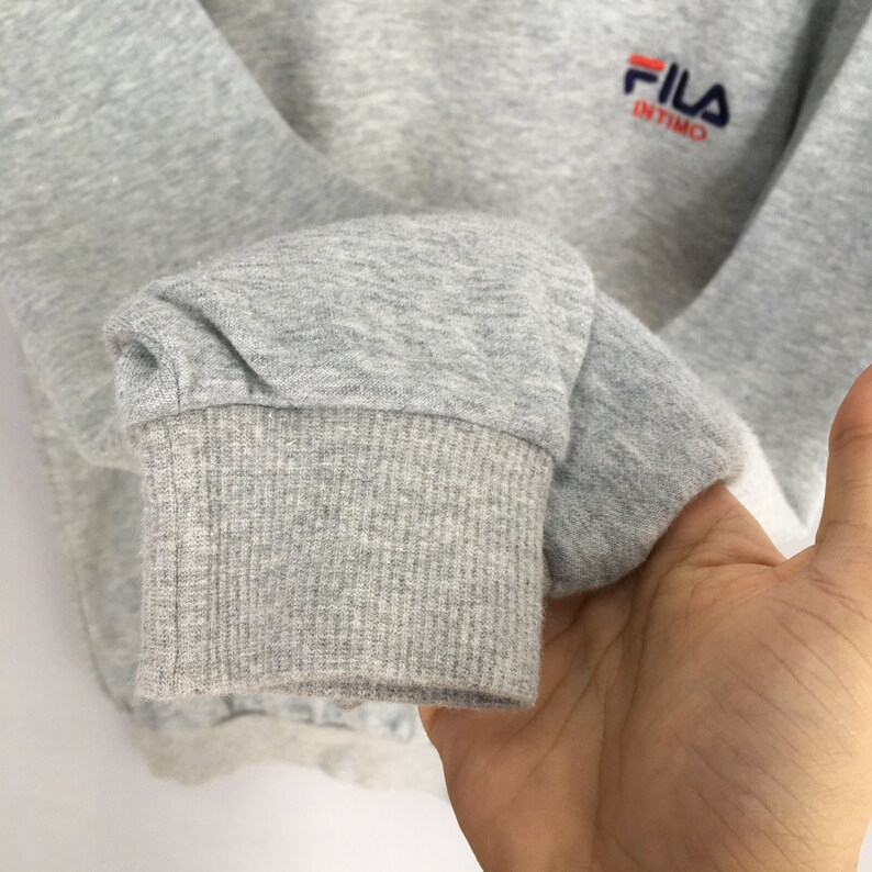 Vintage Fila Intimo Sweater Gray Large 90's Fila Biella - Etsy