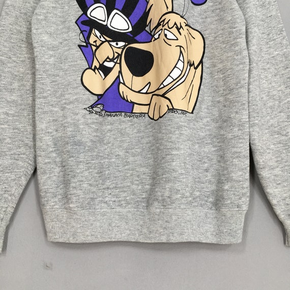 Vintage Muttley Dog Wacky Races Cartoon Gray Sweatshi… - Gem