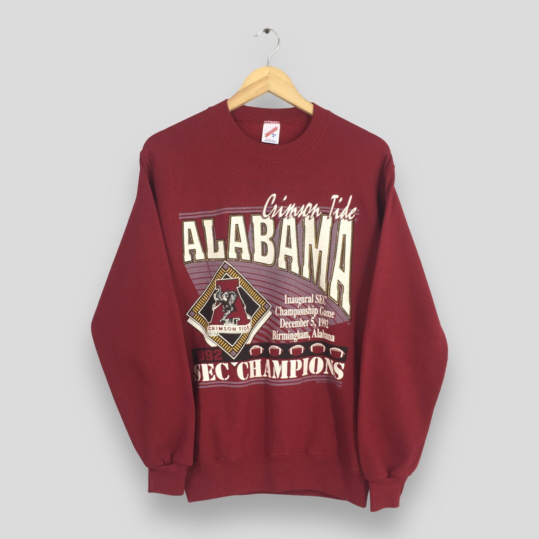 Vintage 1992 Champion Alabama Crimson Tide Football Sweatshirt Medium ...