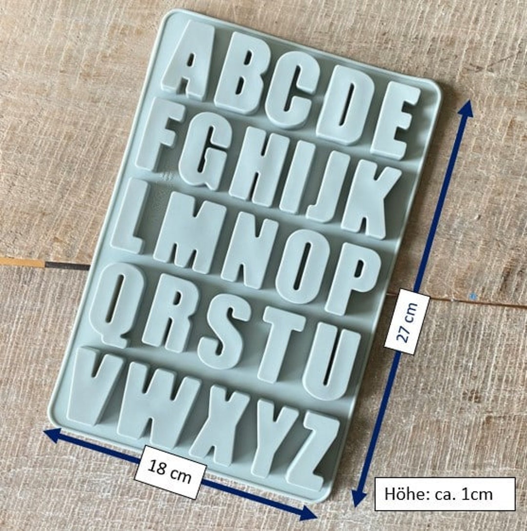 Silicone Mold alphabet, Casting Mold ABC, Back to School, Silicone ...