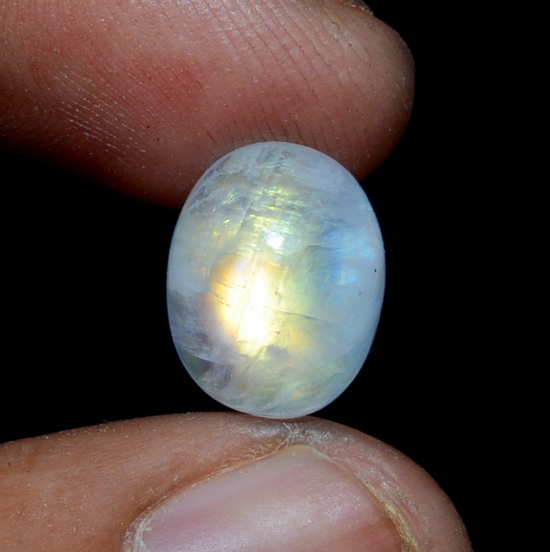 Natural Moonstone Oval Shape Size 13x9x6 MM Yellow Moonstone - Etsy UK