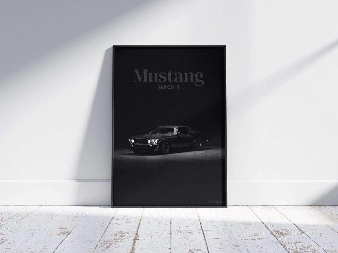 Mustang Mach 1 1969 Poster and Graphics DIGITAL FILE - Etsy