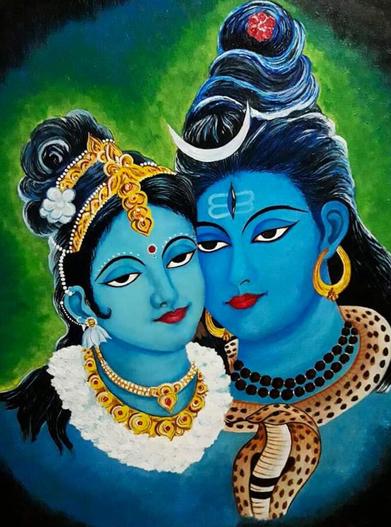 Lord Shiva and Parvati. - Etsy