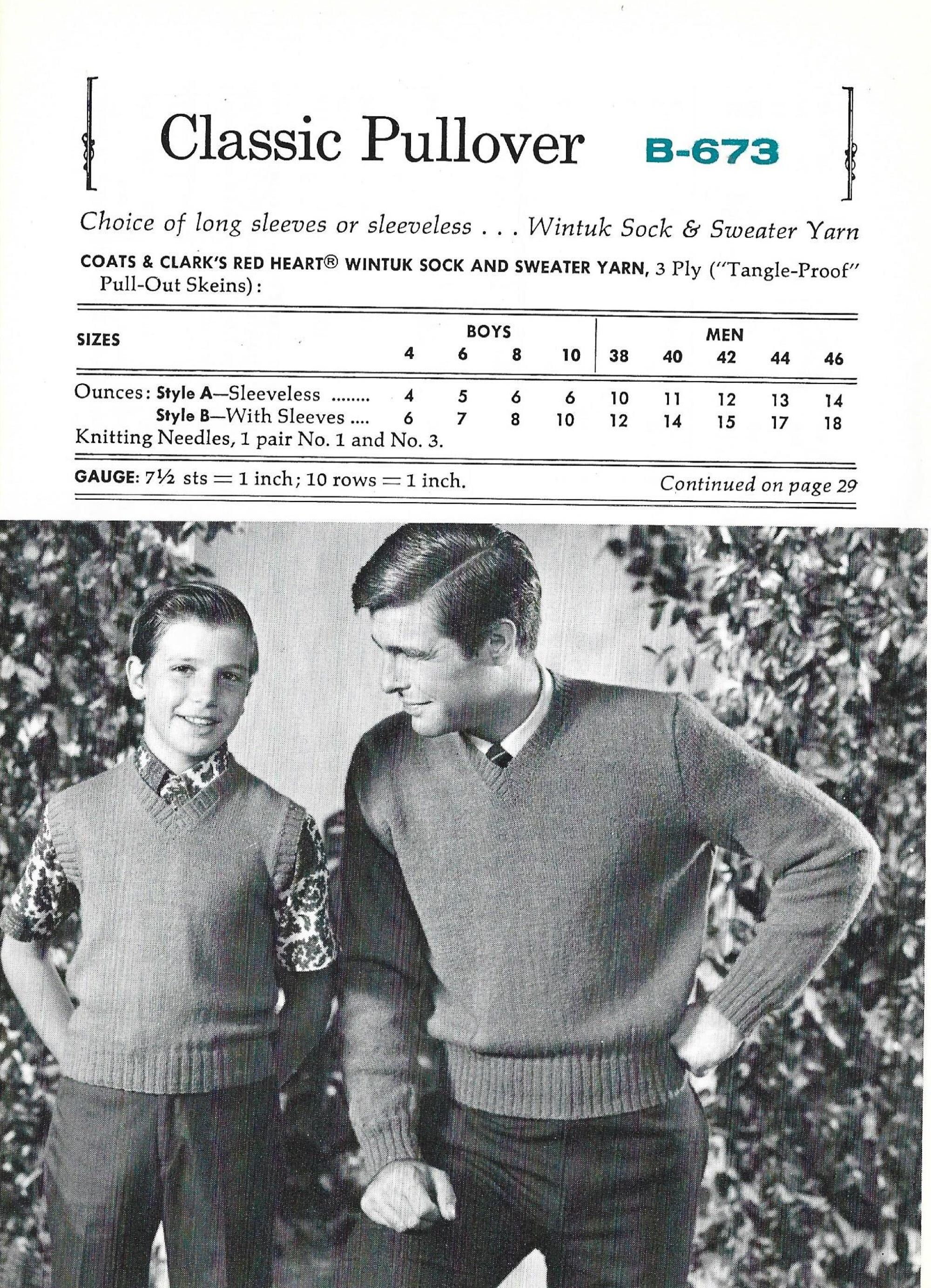 Vintage 1968 Classic Sweaters Knitting Patterns Book (PDF Download) - Etsy