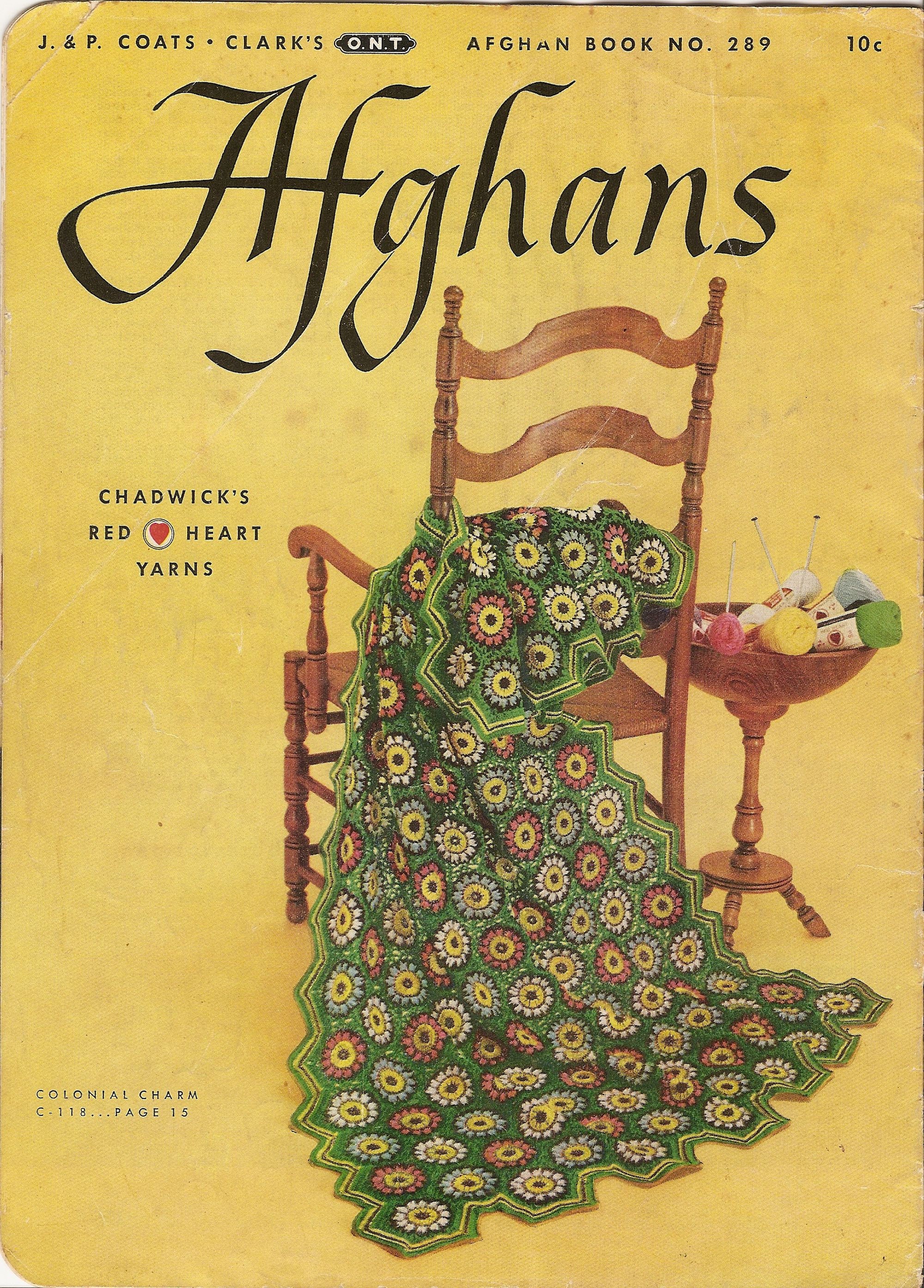 Vintage Afghan Patterns Crocheted and Knitted 1950's ***PDF Instant ...
