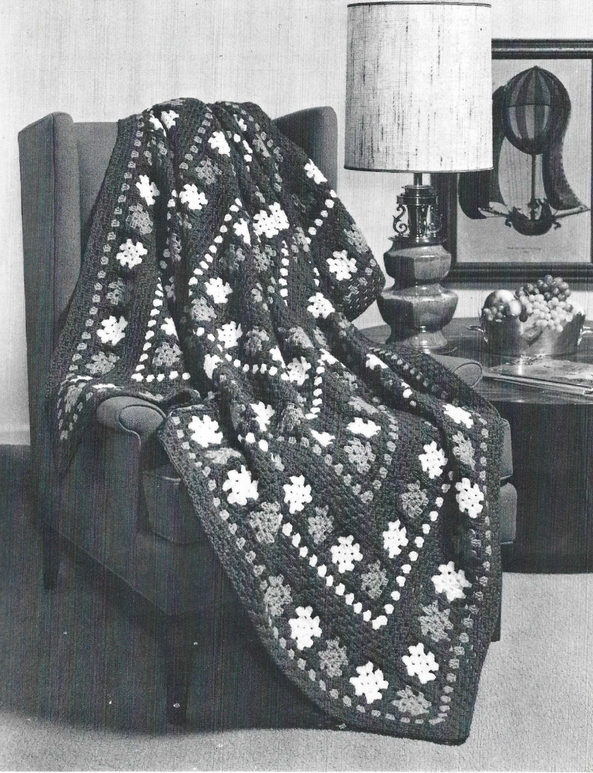 Vintage Afghan Patterns in Crochet, Knit, Afghan Stitch, Hairpin Lace ...