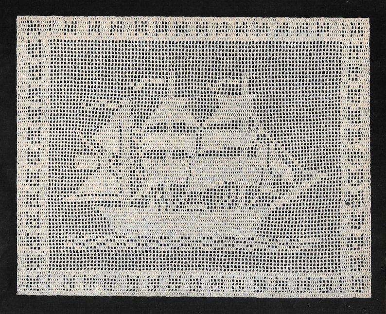 Vintage Filet Crochet 3 Different Clipper Ships, Patterns 1970's***pdf ...