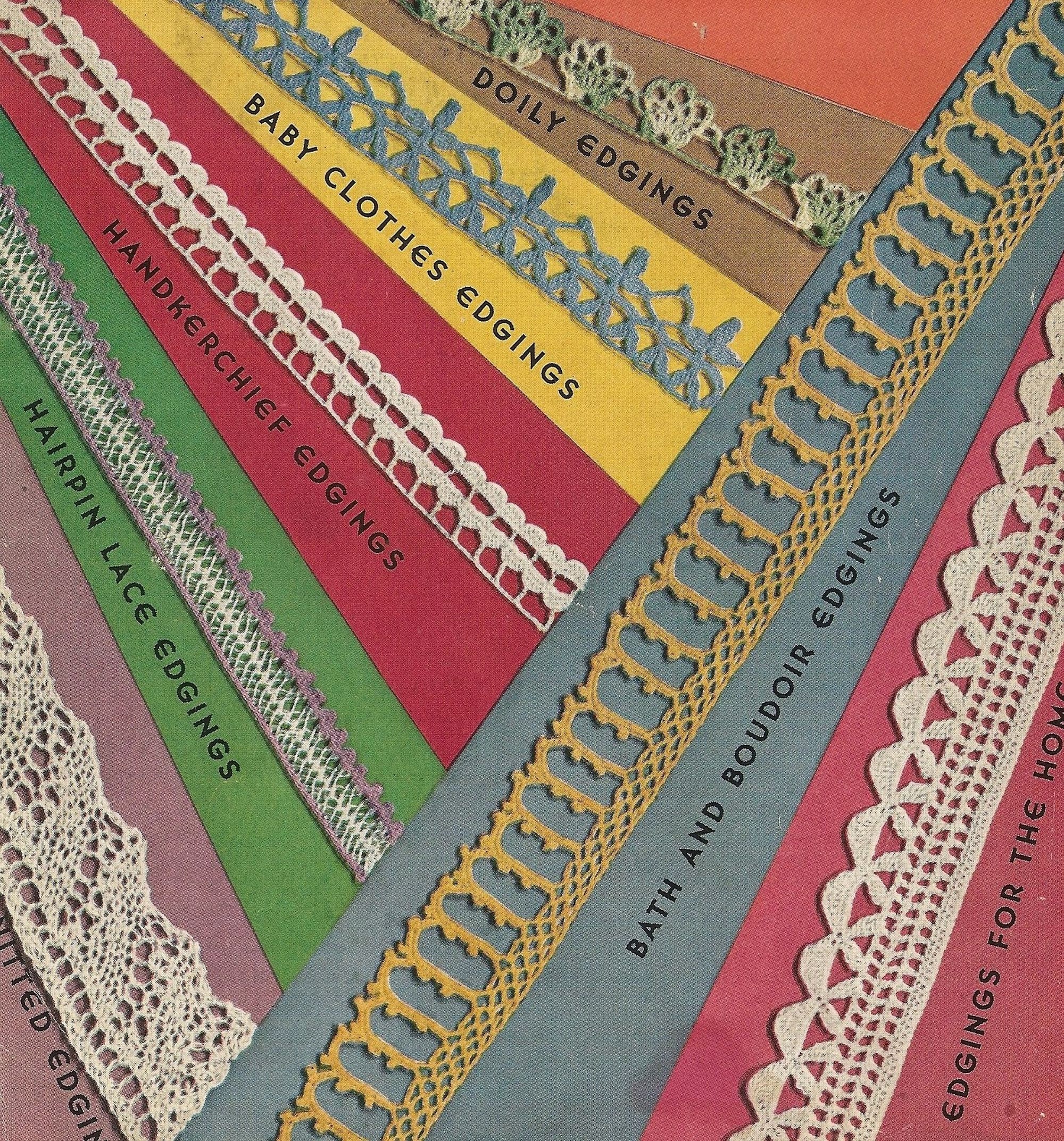 Vintage Crochet/knit Edging Patterns 1930's***pdf Instant Digital ...