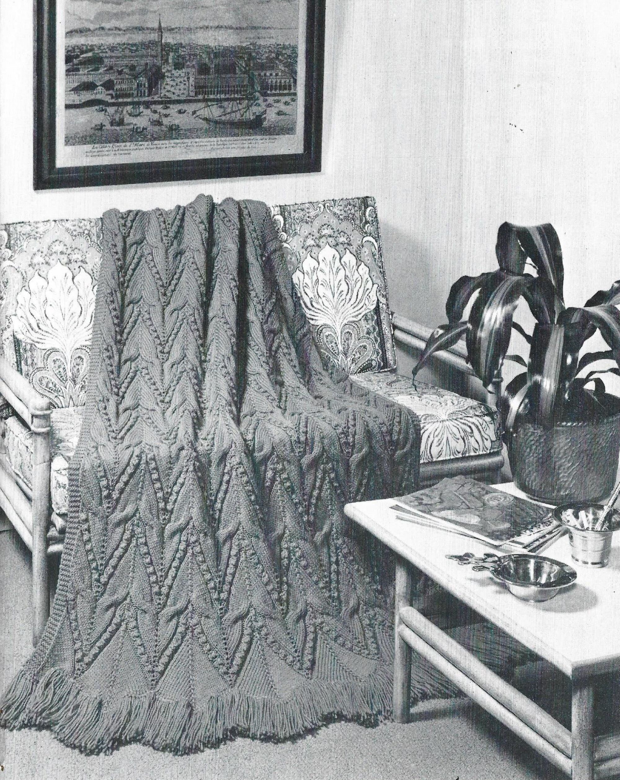 Vintage Afghan Patterns in Crochet, Knit, Afghan Stitch, Hairpin Lace ...