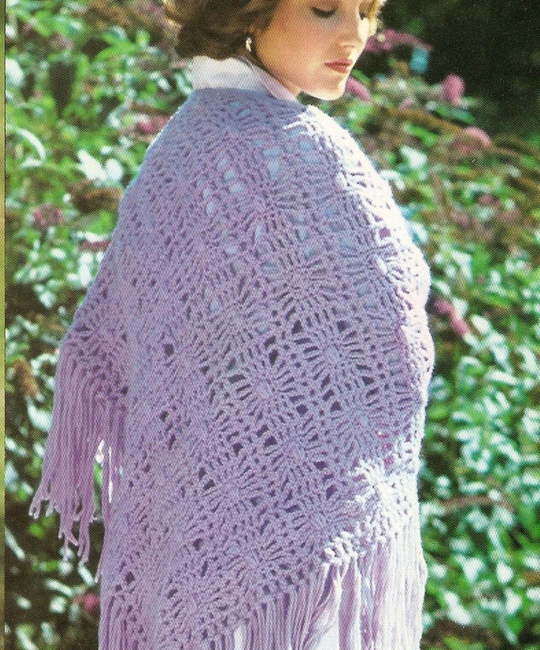Vintage Crochet Shawl Pattern***pdf Instant Digital Download***not a ...