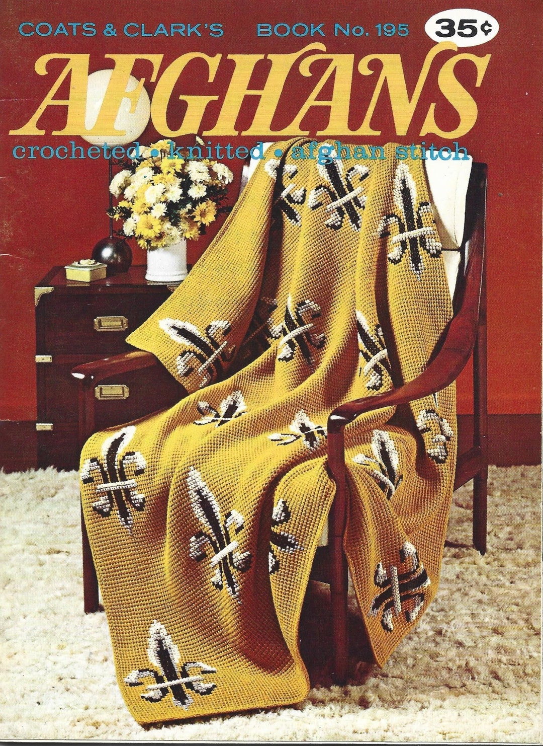Vintage Afghan Patterns in Crochet, Knit, Afghan Stitch, Hairpin Lace ...
