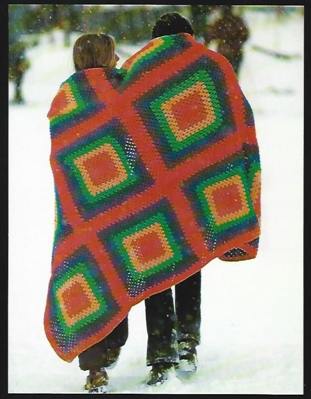 Vintage Afghan Crochet Pattern 1970's (***PDF Instant Digital Download ...