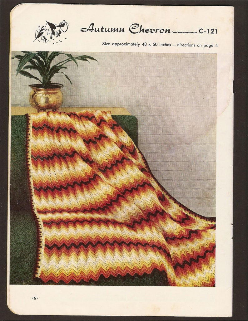 Vintage Afghan Patterns Crocheted and Knitted 1950's PDF Instant ...