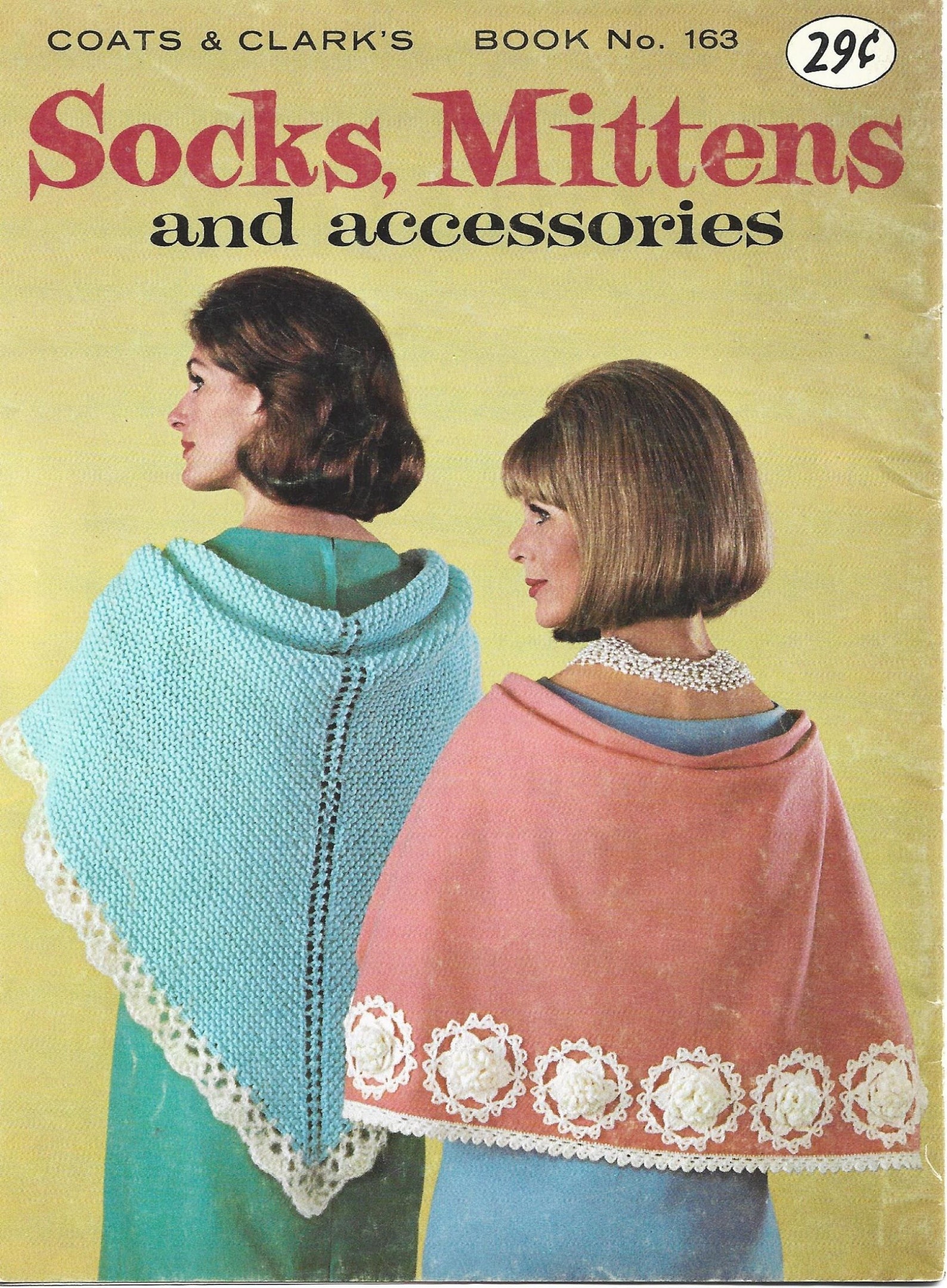 Vintage 1965 Knit & Crochet Patterns: Socks, Mittens, Hats (PDF ...