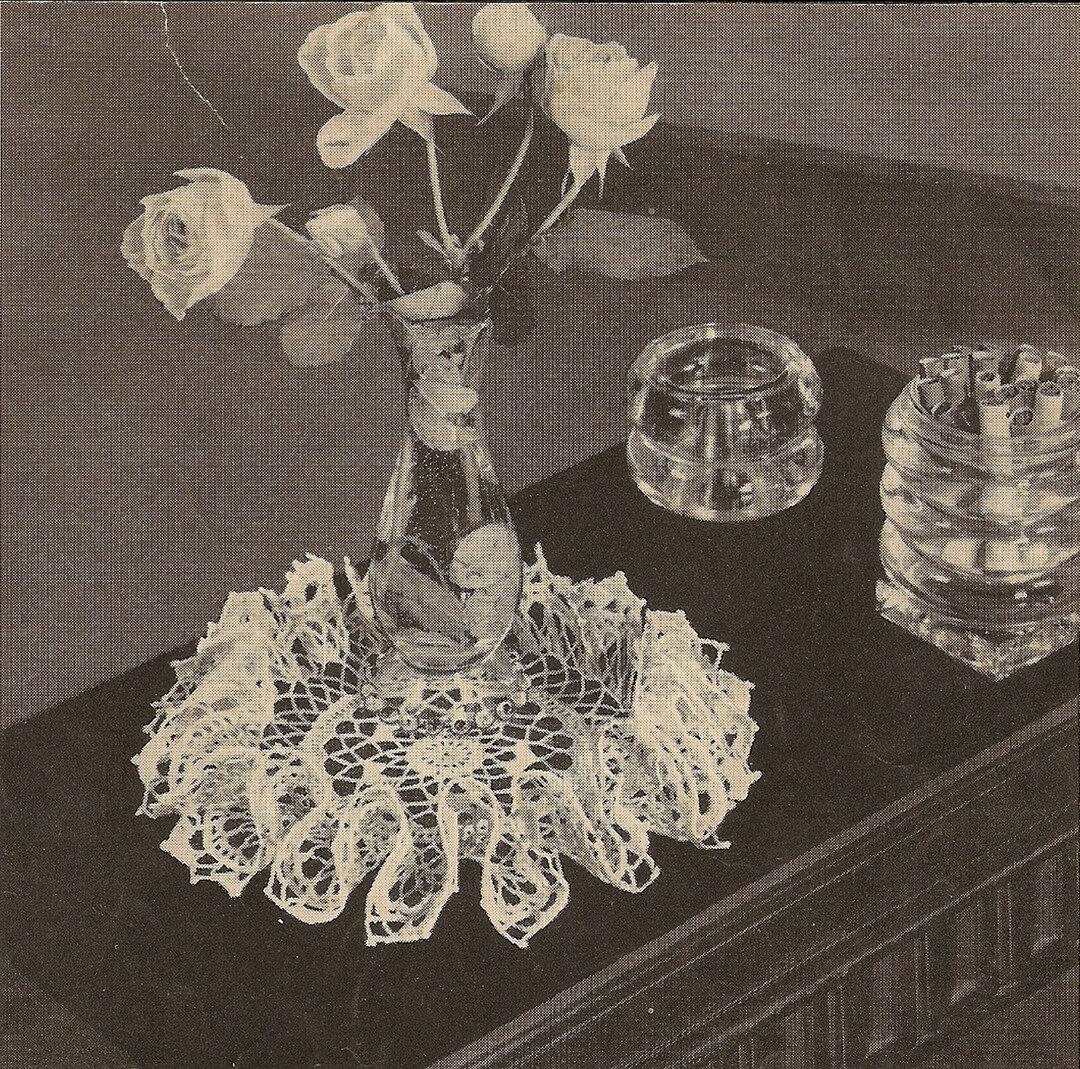 Vintage Crochet Ruffled Doily Patterns 1940's ***PDF Digital Instant ...