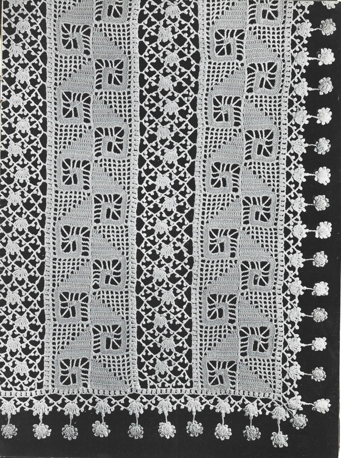 Vintage Beautiful Crochet Bedspread Patterns 1937 Book 7-B PDF Instant ...