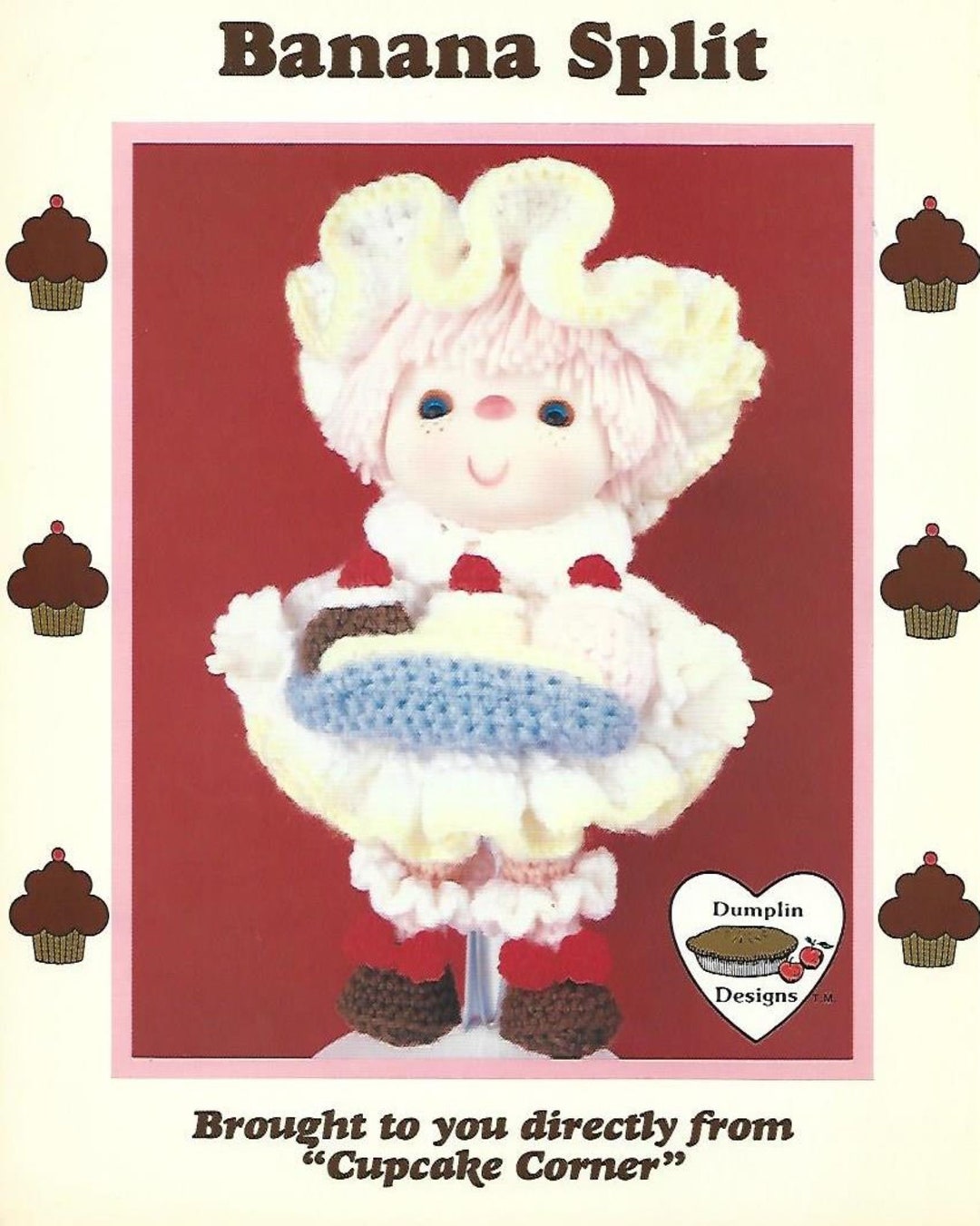 Vintage "cupcake Corner" Banana Split Doll Crochet Pattern (***PDF ...