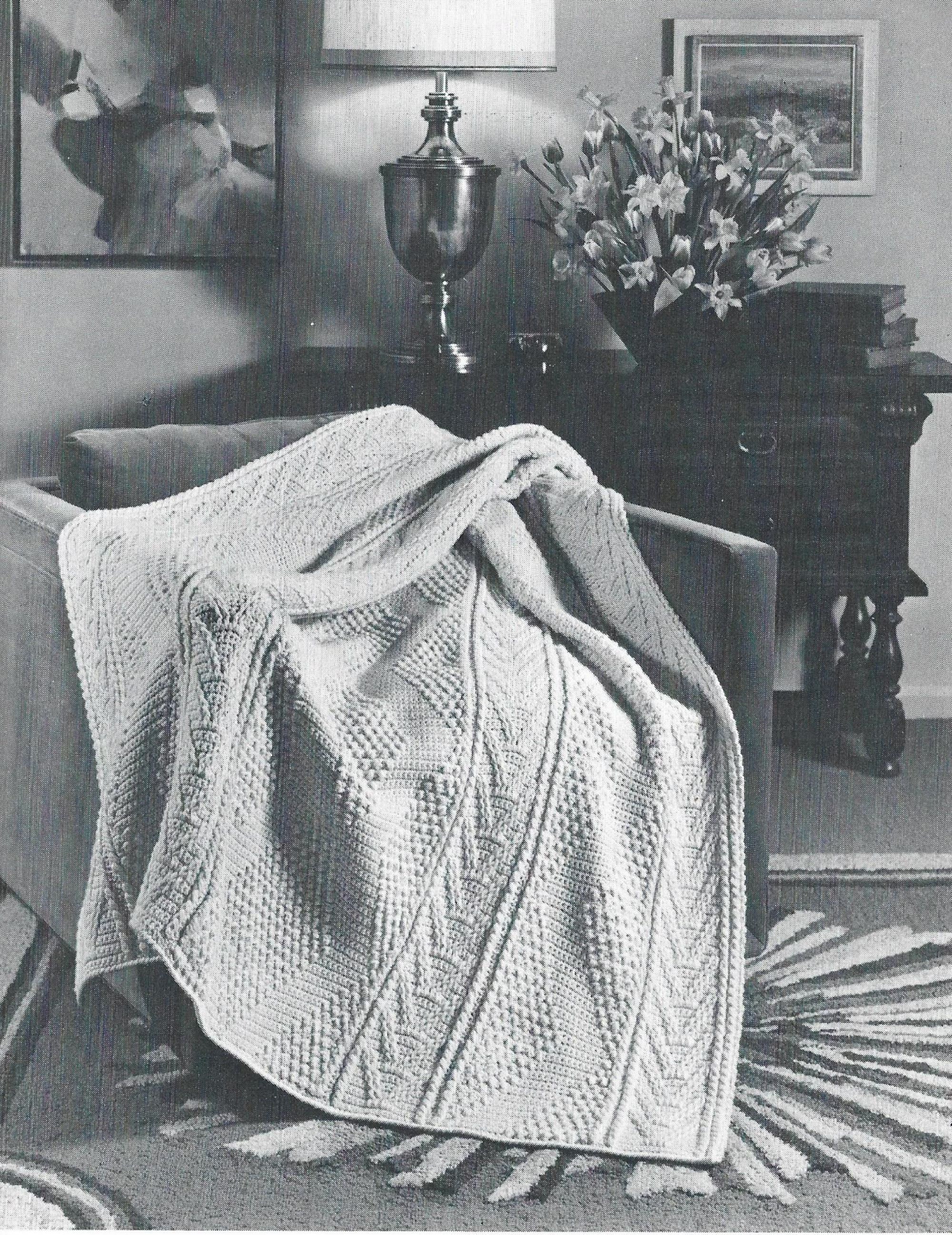 Vintage Afghan Patterns in Crochet, Knit, Afghan Stitch, Hairpin Lace ...