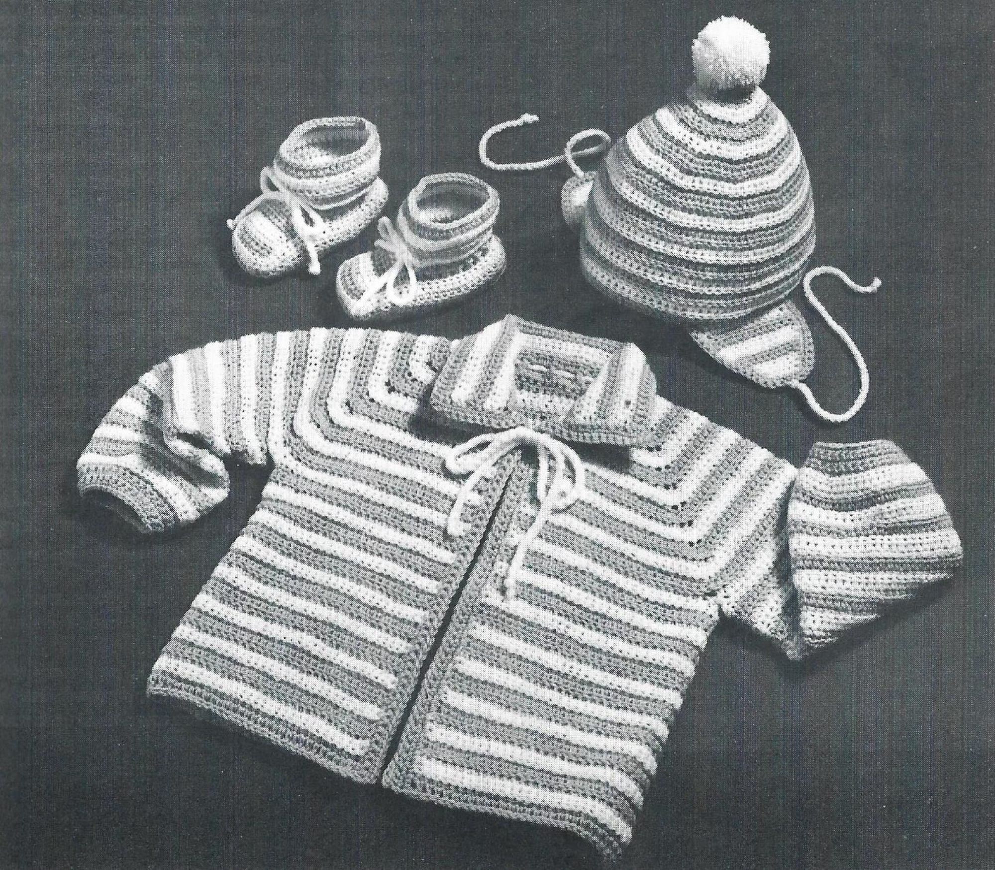 Vintage 1970 Babies Knit and Crochet Patterns Book (PDF Digital ...