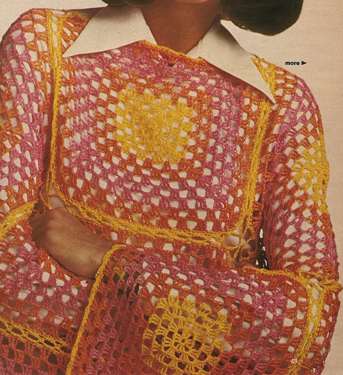 Vintage Crochet Granny Square Patterns 1970's***pdf Instant Digital ...