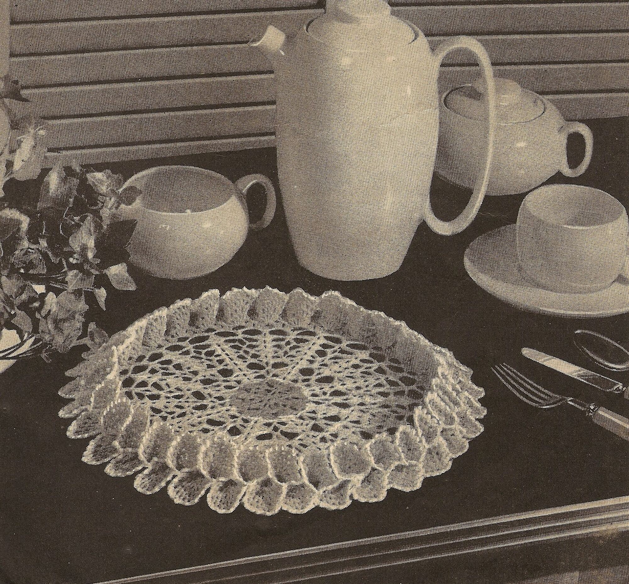 Vintage Crochet Ruffled Doily Patterns 1940's ***PDF Digital Instant ...