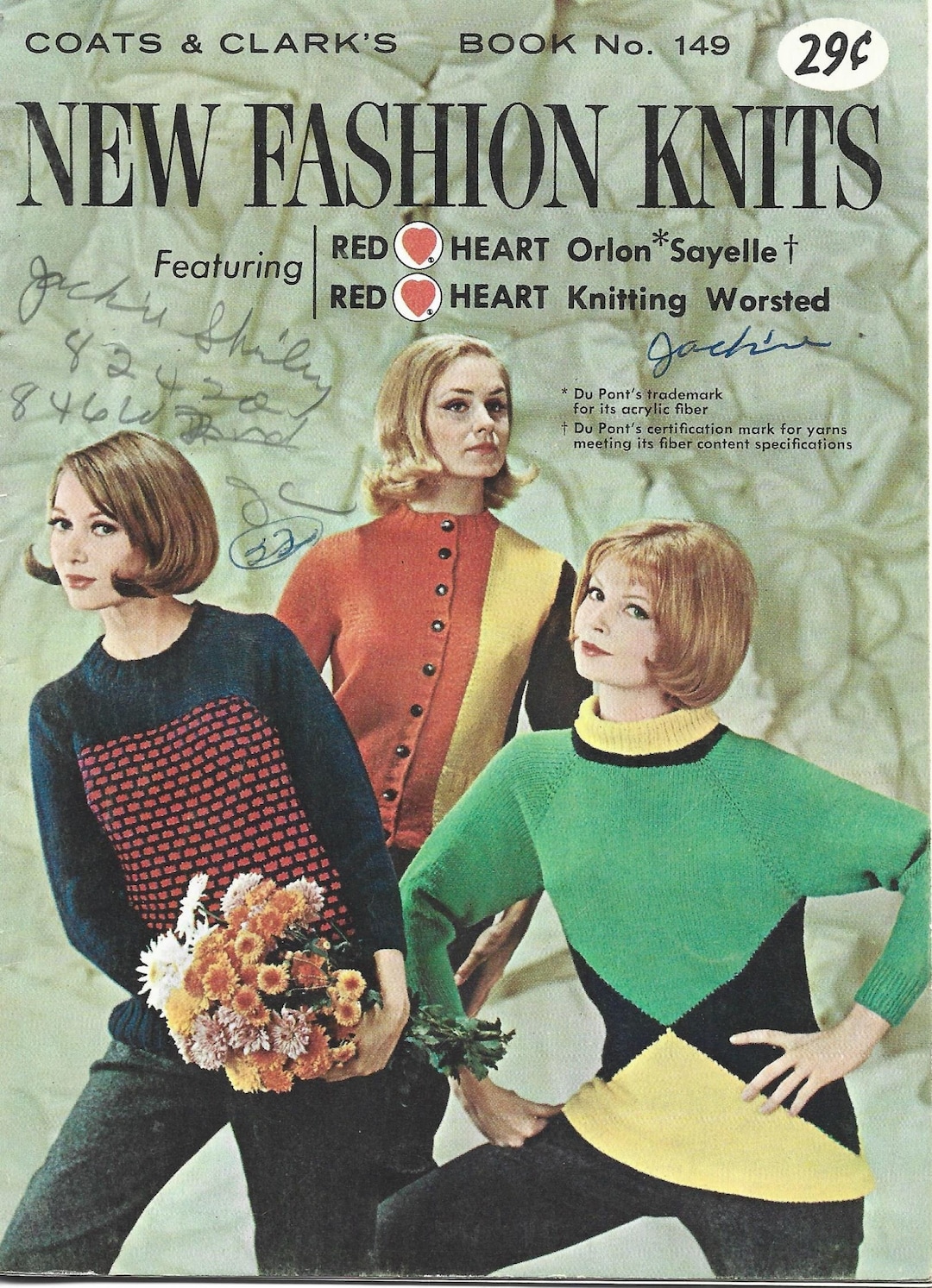 Vintage 1964 Knitting Patterns Book: Coats & Clark No. 149 (PDF ...