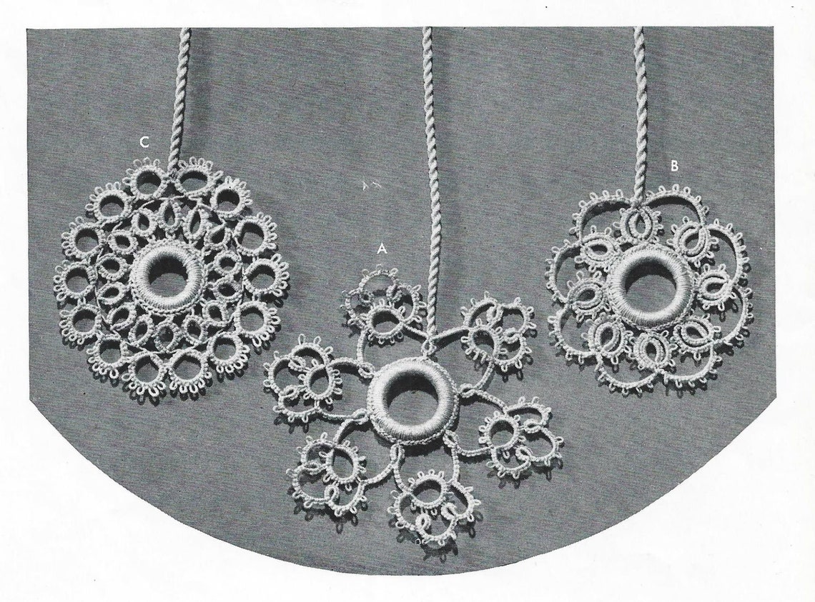 Vintage Tatting Patterns 1944 Book 207 PDF Instant Digital Download ...