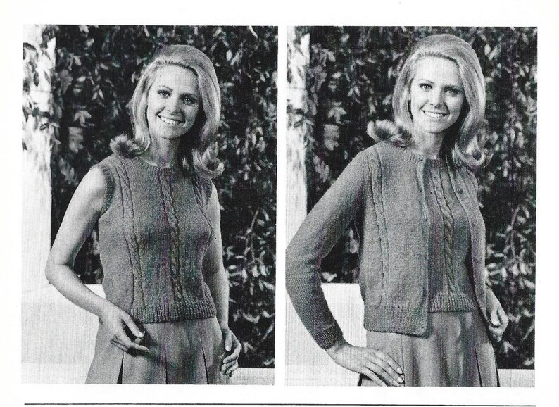 Vintage "classic Sweaters" Knit Patterns 1968 Book 186 (***PDF Instant ...