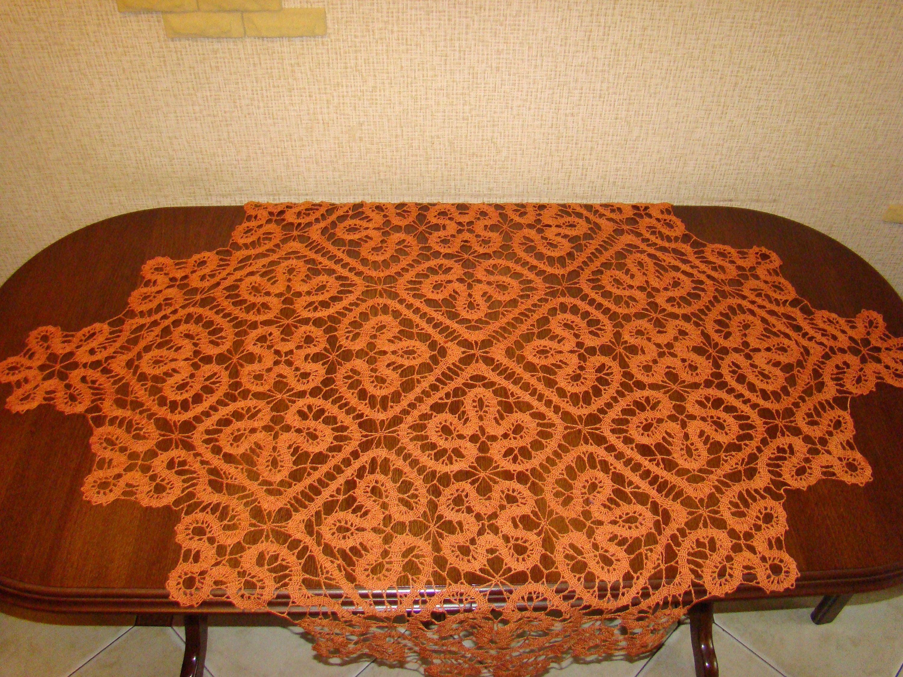 Crochet Handmade Lace Small Tablecloth Custom Cotton - Etsy
