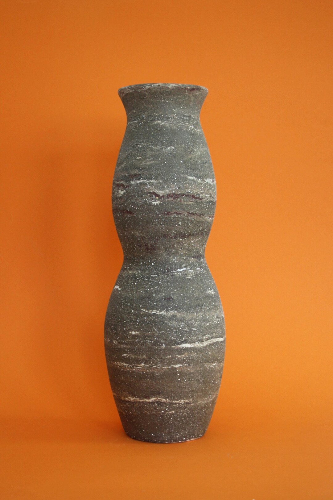 IRIS Vase Ceramic Hand-made From Clay - Etsy