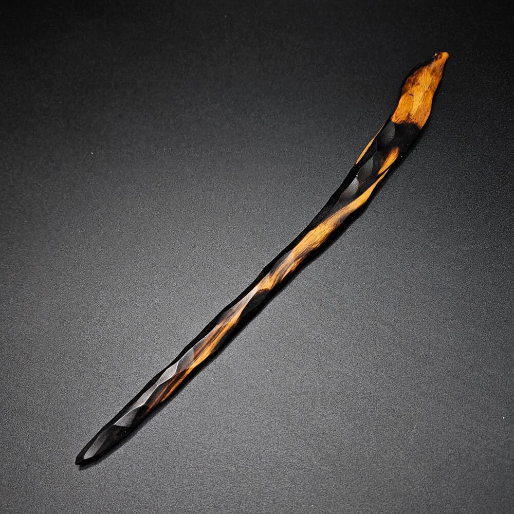 Holy Tree African Mpingo Blackwood Two-tone Long Hairpin - Etsy
