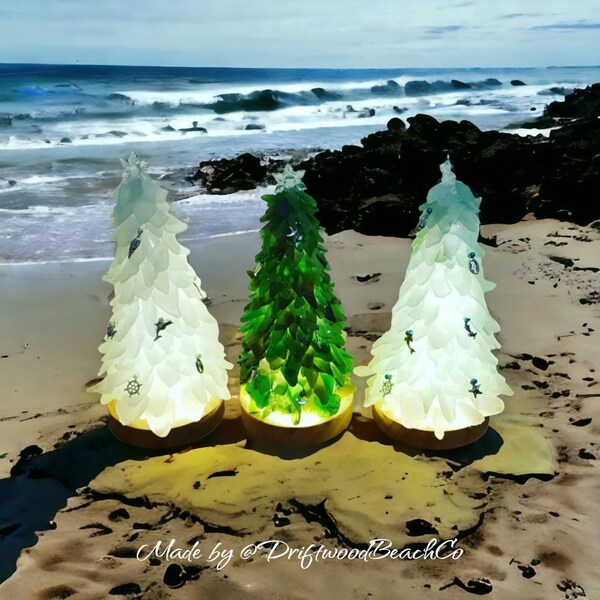 Seaglass Christmas Tree - Etsy