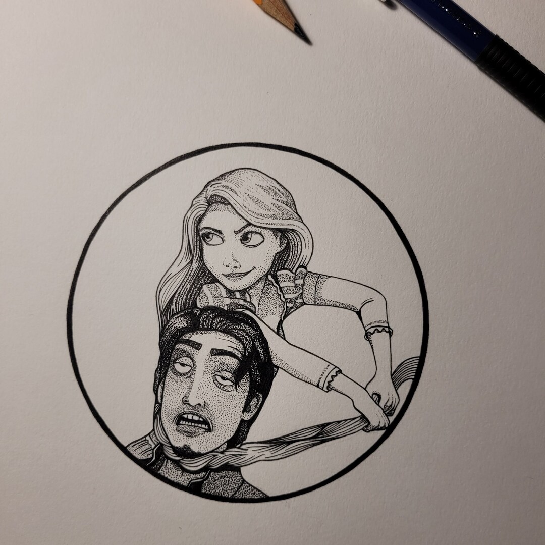 Original Drawing strangled. A4 Size. - Etsy