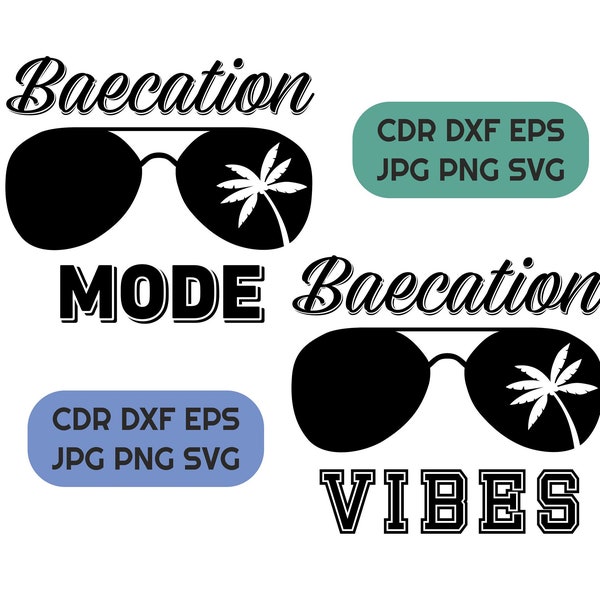 Baecation Svg - Etsy
