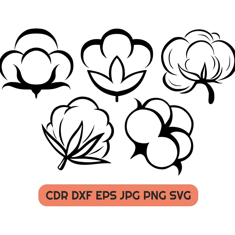 Cotton Svg - Etsy
