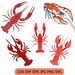 Crawfish Svg Download Files Digital Louisiana Crawfish Dxf | Etsy